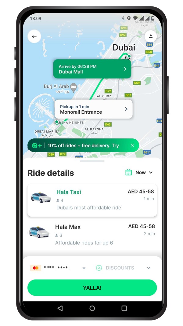 Hala Taxi UAE: Dubai’s Smart and Sustainable Ride-Hailing Choice